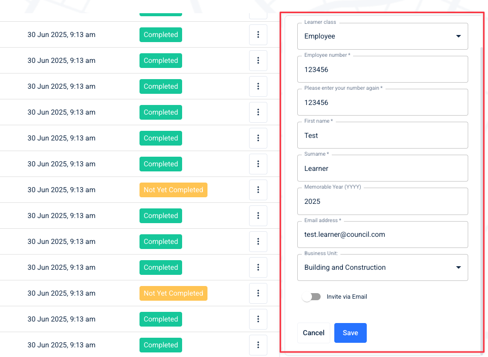 Adding a Learner – Locatrix