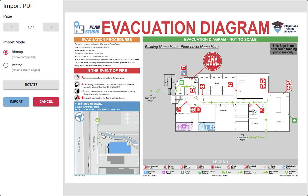 Importing and Scaling Floor Plans – Locatrix