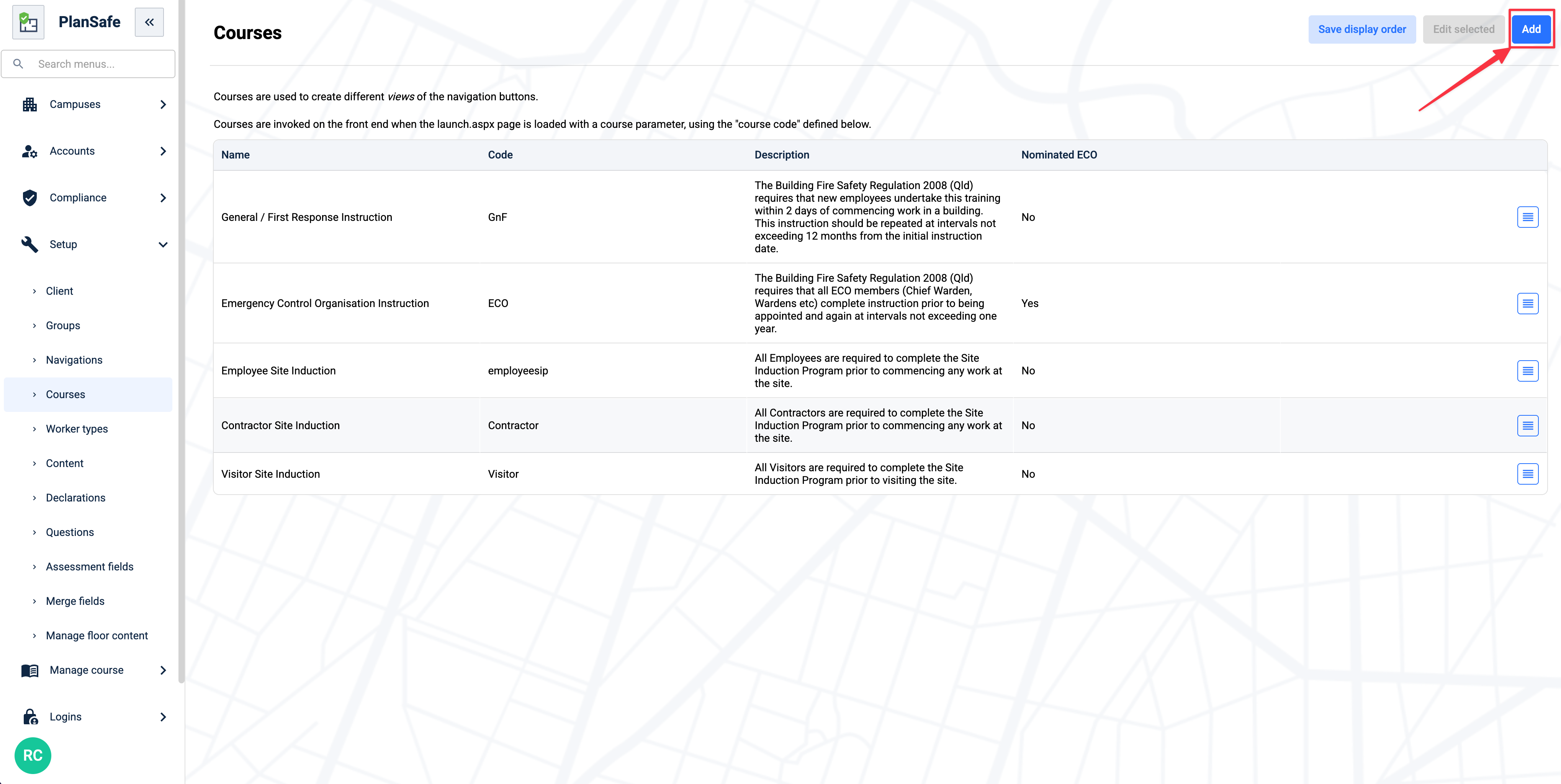 Creating Courses – Locatrix